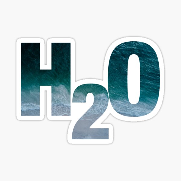 "H2O" Sticker by synthesizer | Redbubble