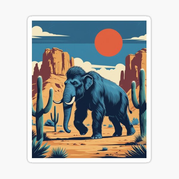 "Utah Mammoth " Sticker for Sale by updo1 | Redbubble