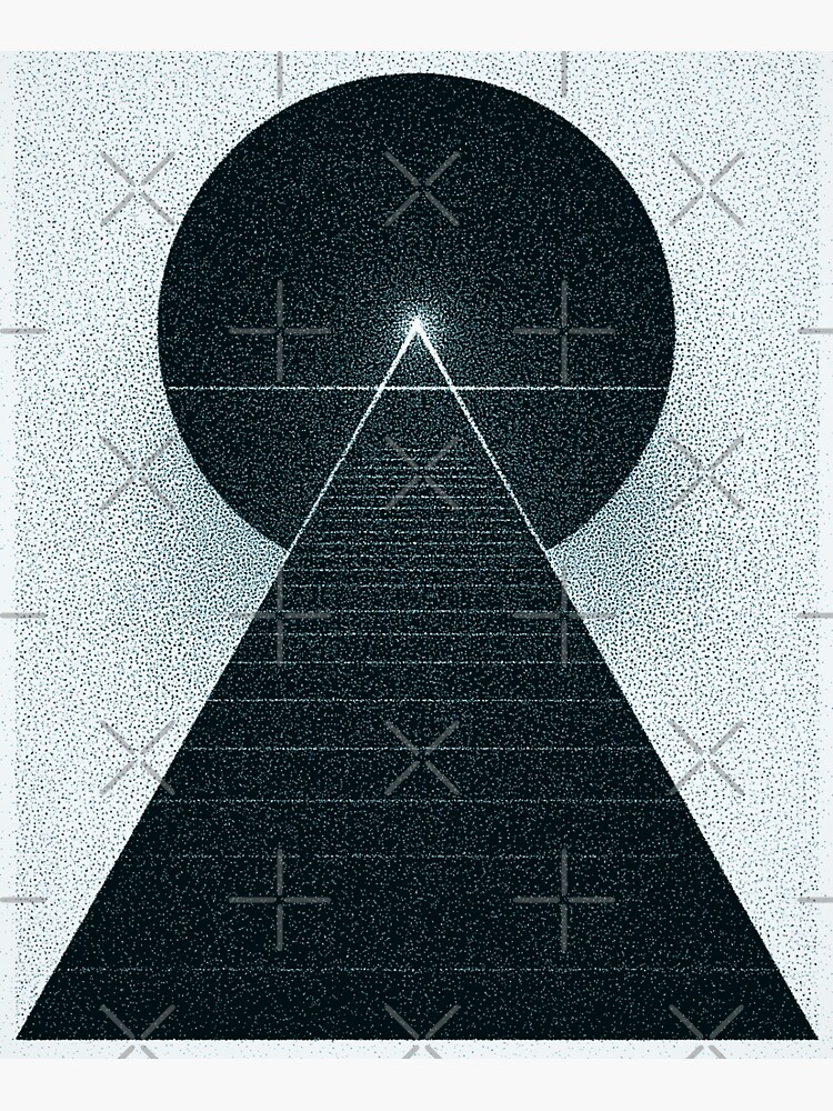 "Pyramid Graphic, Retro Synth, Geometric Design, Album Cover Art ...