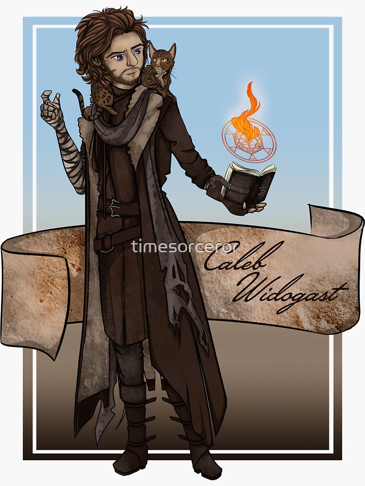 "Caleb Widogast :: Character Art" Sticker for Sale by timesorceror ...
