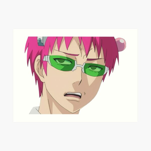 "The Disastrous Life of Saiki K. Face Design" Art Print by ...