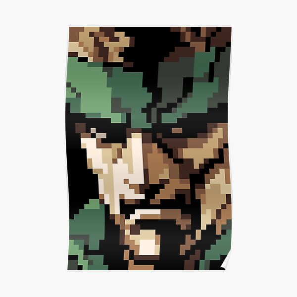 "Solid Snake" Poster by winscometjump | Redbubble