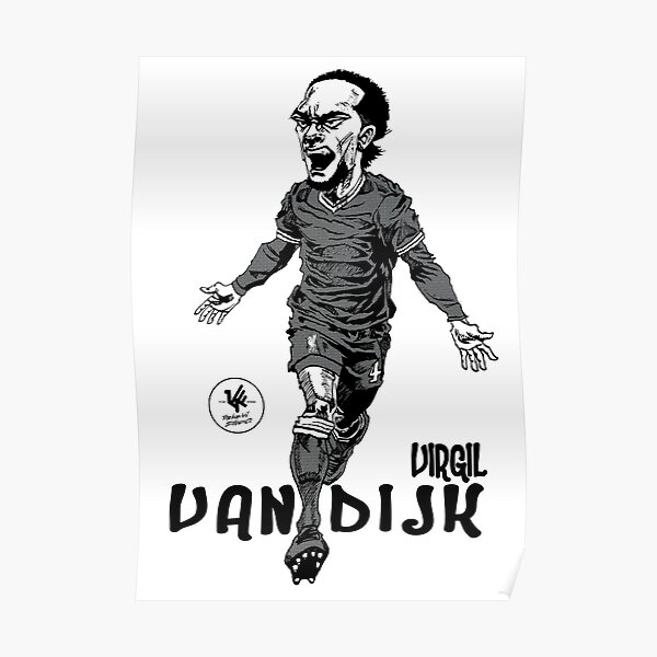 "Virgil van Dijk" Poster von TheKopArtStudio | Redbubble