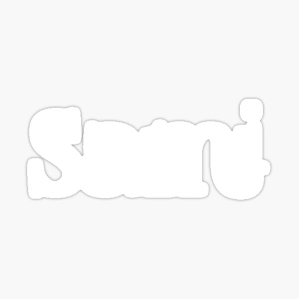 "Sami – White Arabic Name Art for Dark Background Apparel" Sticker for ...