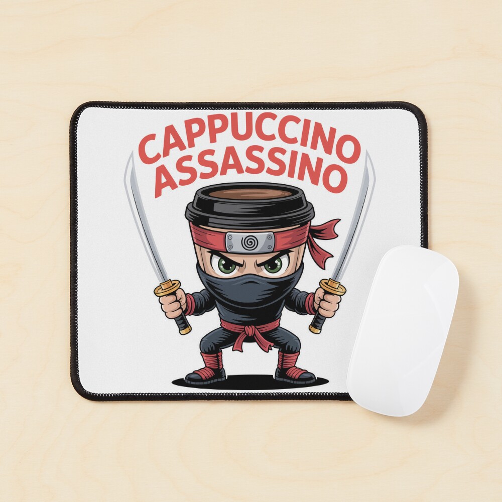 "Cappuccino Assassino Italian Brainrot Meme" Sticker for Sale by ...