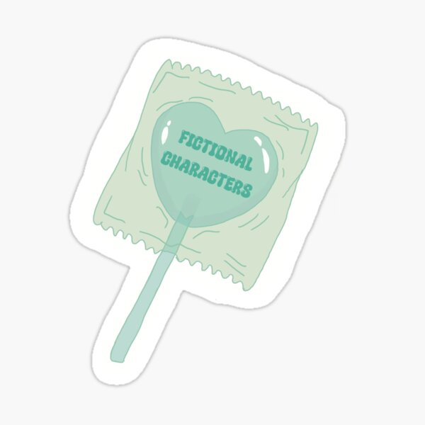 "I am in love with fictional characters " Sticker for Sale by ...