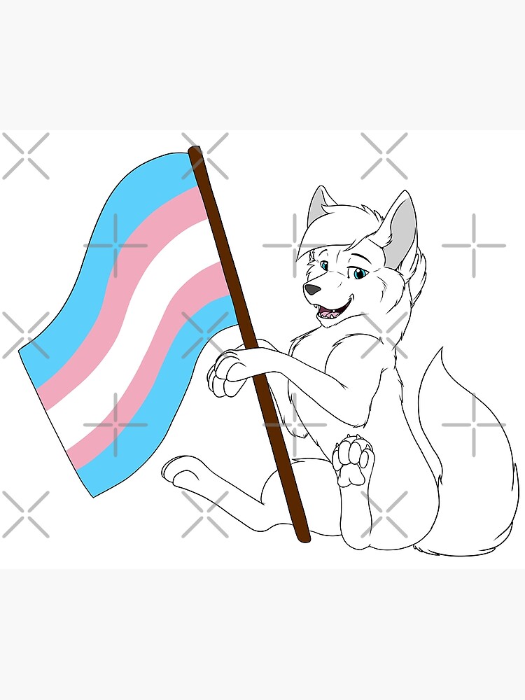 "Transsexual White Wolf" Poster by Adezu | Redbubble