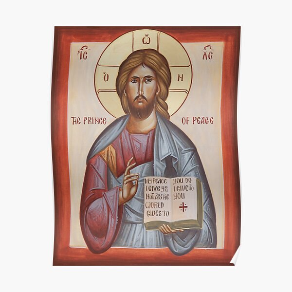 "Jesus Christ Prince of Peace" Poster by ikonographics | Redbubble