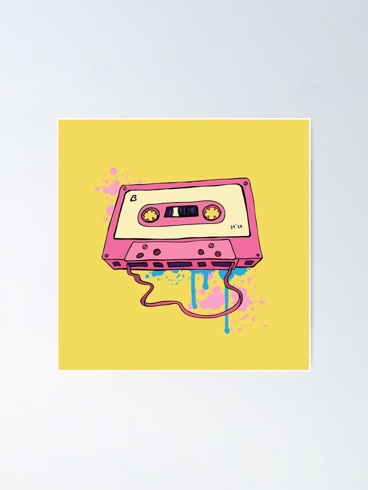 Art & Collectibles Music & Movie Posters Cassette Art Retro Cassette ...