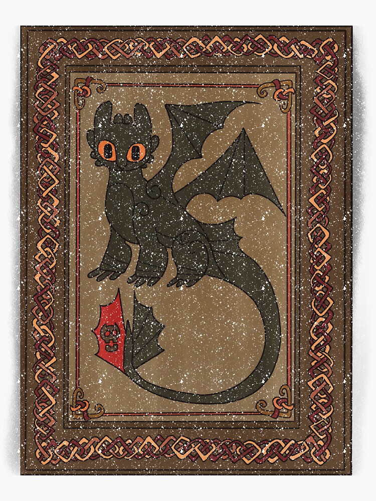"HTTYD Inspired Tapestry " Sticker for Sale by EnimatDesigns | Redbubble