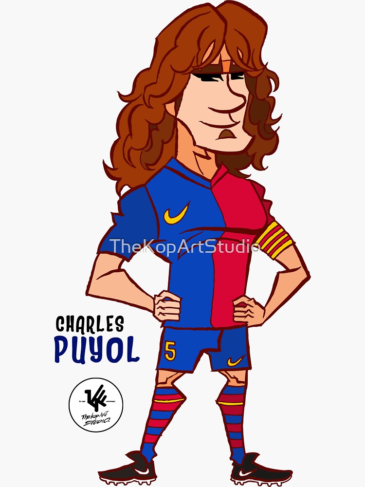 "Carles Puyol" Sticker for Sale by TheKopArtStudio | Redbubble