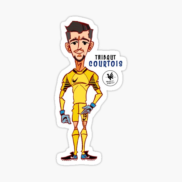 "Thibaut Courtois" Sticker by TheKopArtStudio | Redbubble