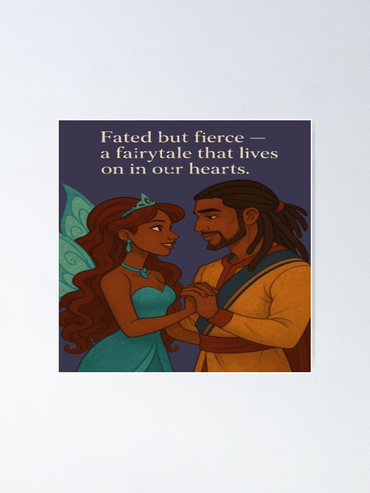 ""Fated but Fierce – Aisha & Nabu Fairytale Love"" Poster for Sale by ...