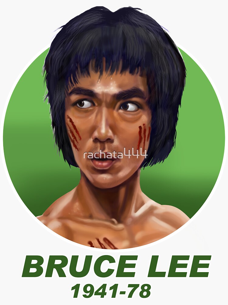 "Bruce Lee in a Bold Circular Frame – A Martial Arts Legend Reimagined ...