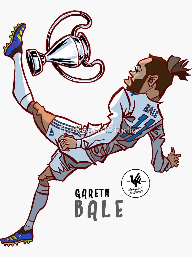 "Gareth Bale " Sticker for Sale by TheKopArtStudio | Redbubble