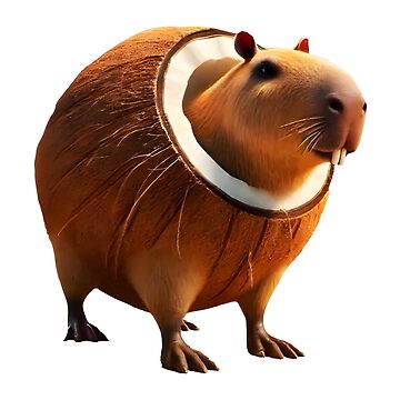 "Burbaloni Luliloli Capibarello Cocossini CUTOUT Brainrot Meme" Sticker ...