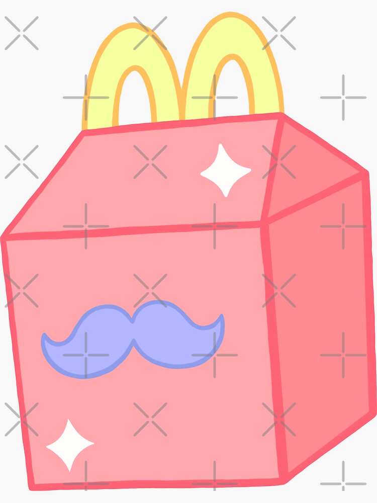 "Happy Meal" Sticker for Sale by airbearornelas | Redbubble