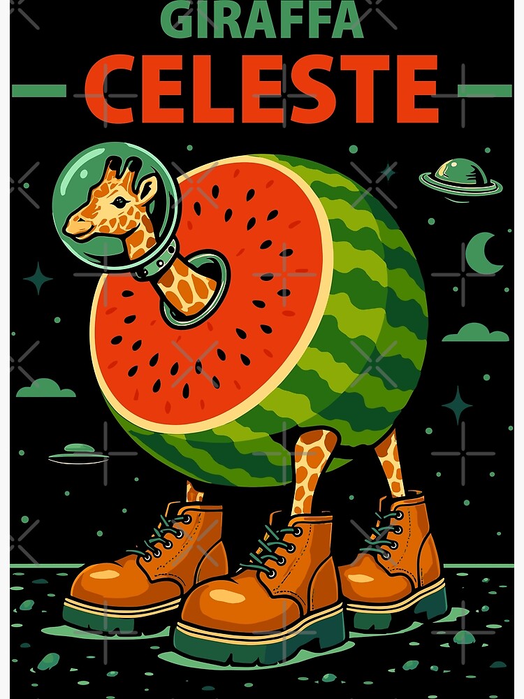 "Girafa Celestre Italian Brainrot Memes Dark" Photographic Print for ...