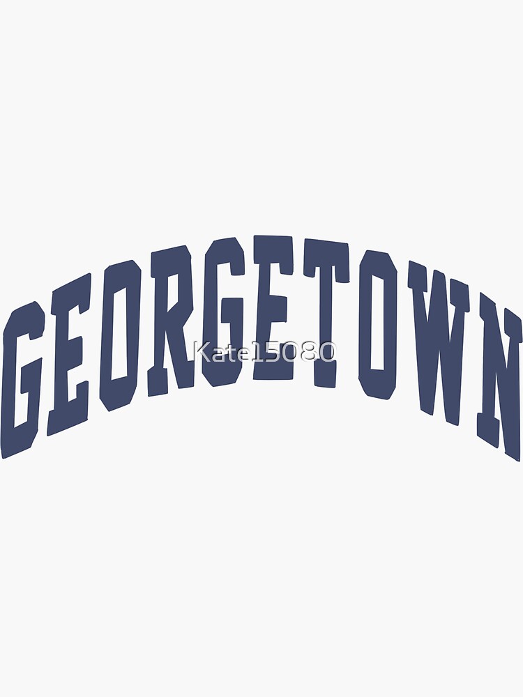 "Georgetown varsity lettering" Sticker for Sale by Kate15080 | Redbubble