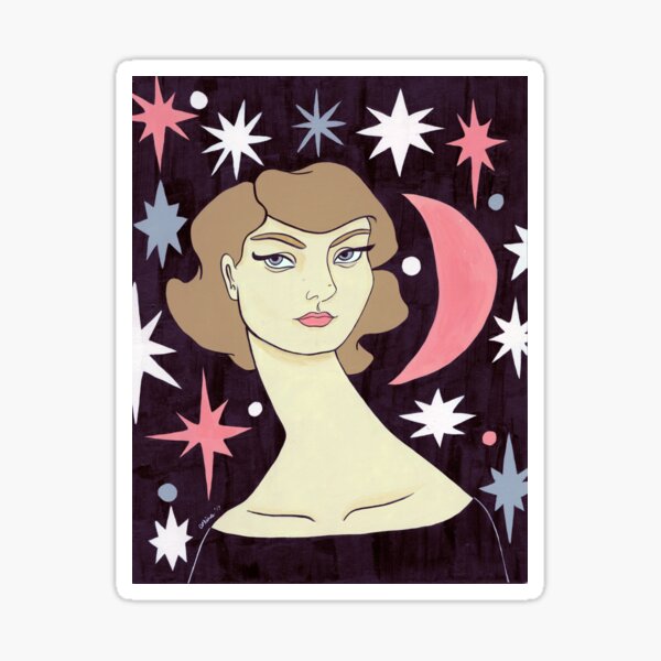 "Bewitched" Sticker by amandaatkins | Redbubble