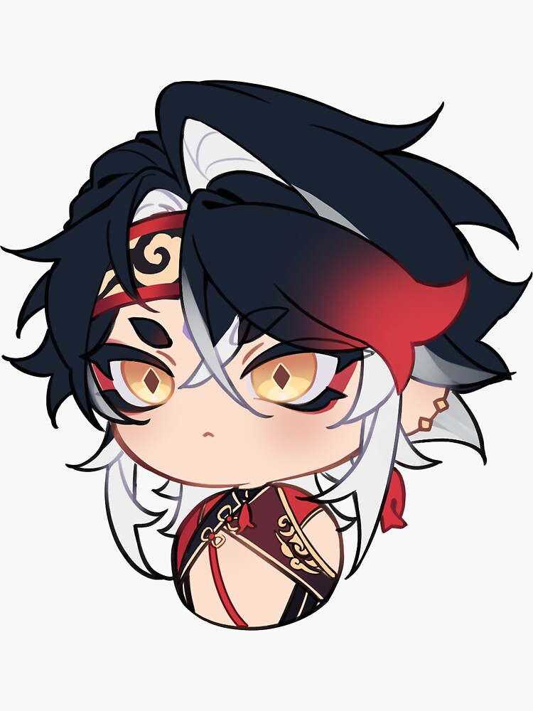 "Chibi Sye (Cyno x Xiao Fankid)" Sticker for Sale by Veytrix-Shop ...