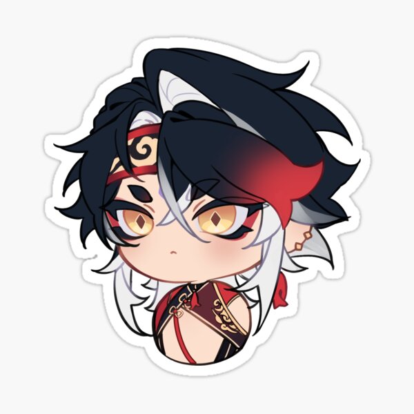 "Chibi Sye (Cyno x Xiao Fankid)" Sticker for Sale by Veytrix-Shop ...
