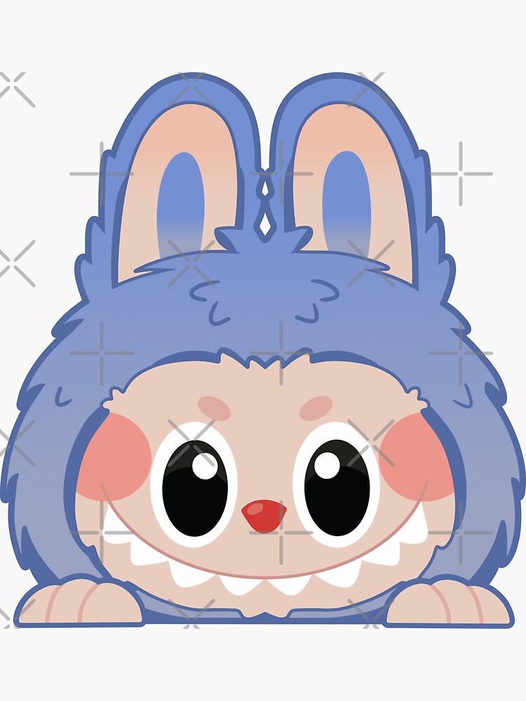 "Labubu Seasalt Coconut Peeker v2" Sticker for Sale by Diyanggostyle ...