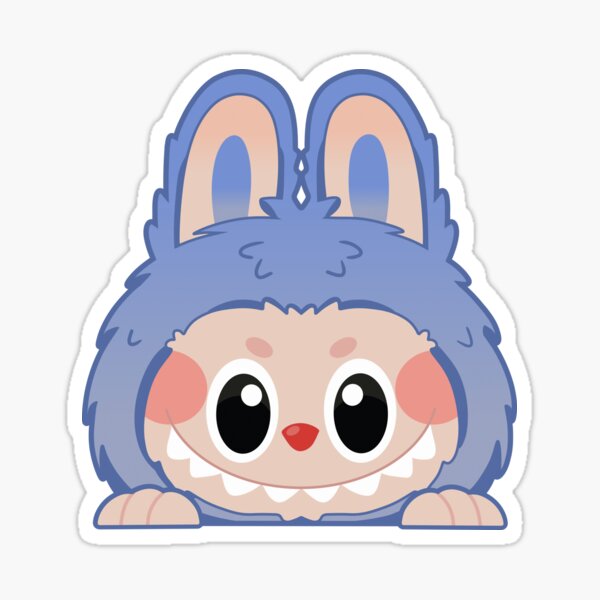"Labubu Seasalt Coconut Peeker v2" Sticker for Sale by Diyanggostyle ...