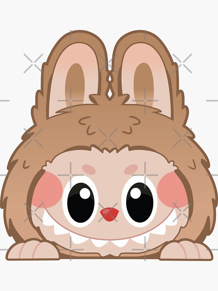 "Labubu Toffee Peeker v2" Sticker for Sale by Diyanggostyle | Redbubble