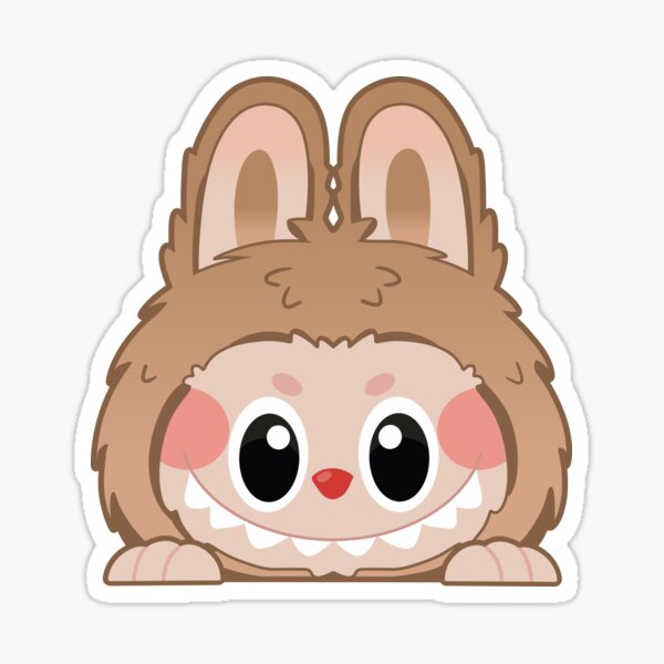 "Labubu Toffee Peeker v2" Sticker for Sale by Diyanggostyle | Redbubble