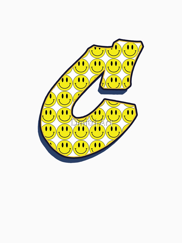 "Letter C - Smile" T-shirt for Sale by paintcave | Redbubble | smiley t ...