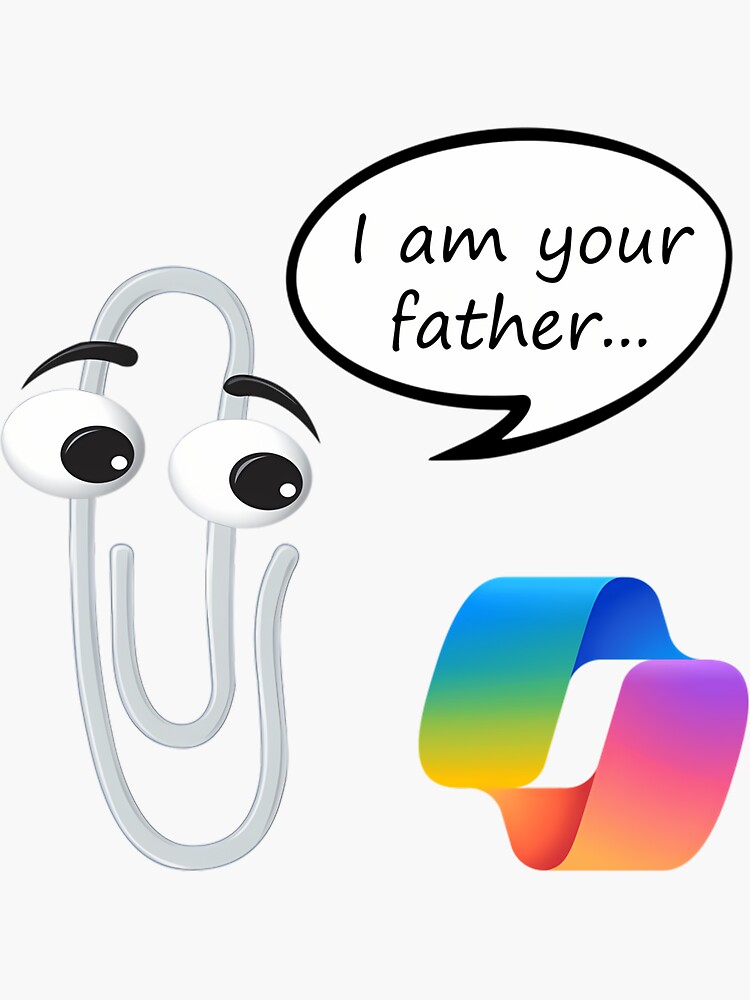 "Clippy" Sticker for Sale by claratepos | Redbubble