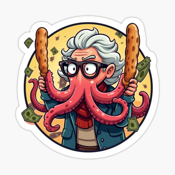 "Grandma Octopus Robbing a Bank with Baguettes – Viral Drop 2025 ...