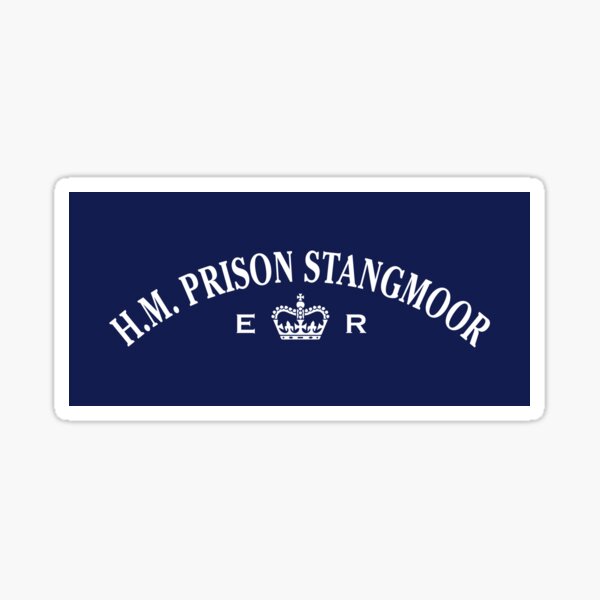 "HMP Stangmoor" Sticker for Sale by ChrisOrton | Redbubble