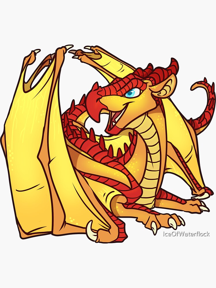 "Baby SkyWing" Sticker for Sale by IceOfWaterflock | Redbubble