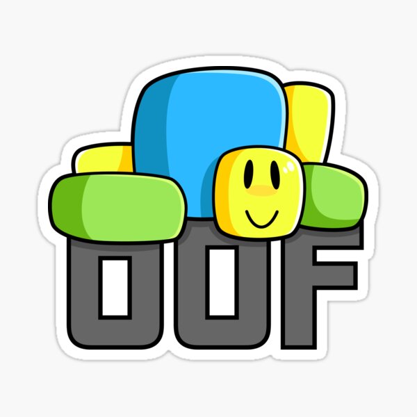 "Roblox OOF Gaming Design Art" Sticker for Sale by Darcekar | Redbubble