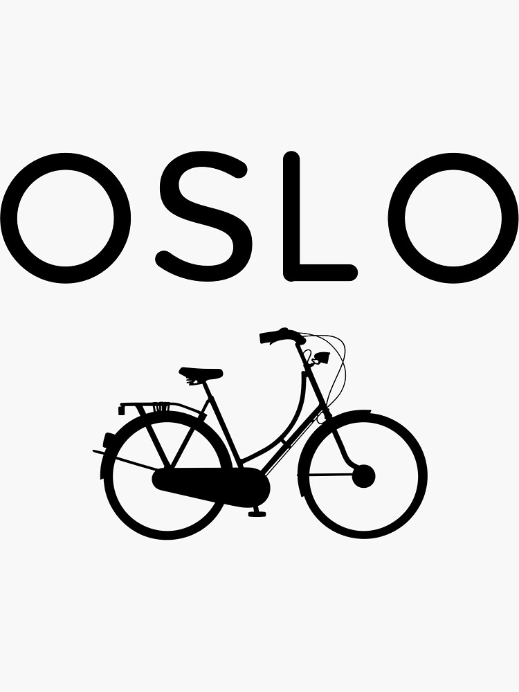 "Bike Oslo" Sticker for Sale by mivpiv | Redbubble