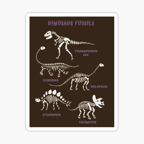 "Dinosaur Fossils - cream on brown - Fun graphic pattern by Cecca ...