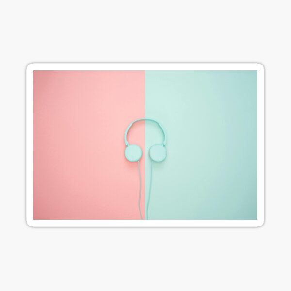 "Pastel Audiophile Artwork" Sticker for Sale by FestDrip | Redbubble