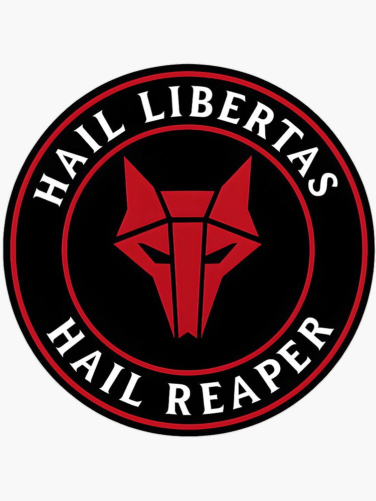 "Hail Libertas Hail Reaper inspired – Red Rising Wolf Sigil Design" Sticker for Sale by viperzx ...