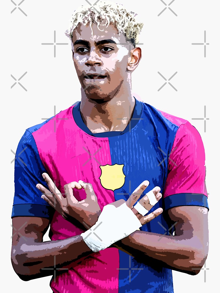 "Lamine Yamal" Sticker by raffrasta | Redbubble