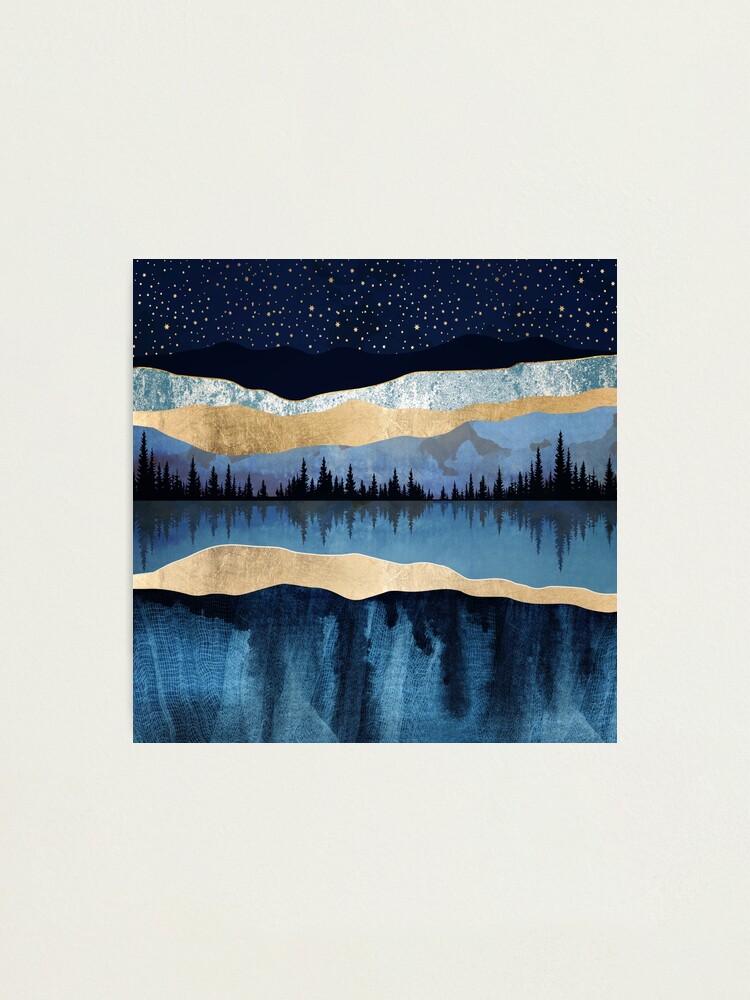 "Midnight Lake" Photographic Print for Sale by spacefrogdesign | Redbubble