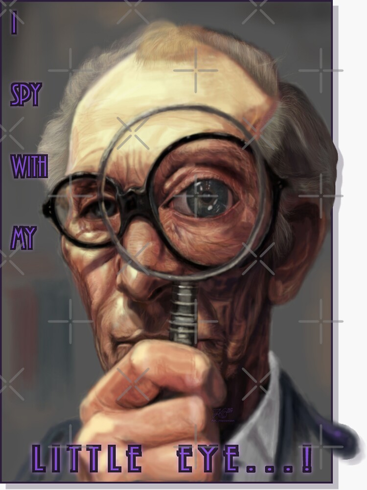"I Spy With My Little Eye Peter Cushing" Sticker by AK-Hevonen | Redbubble