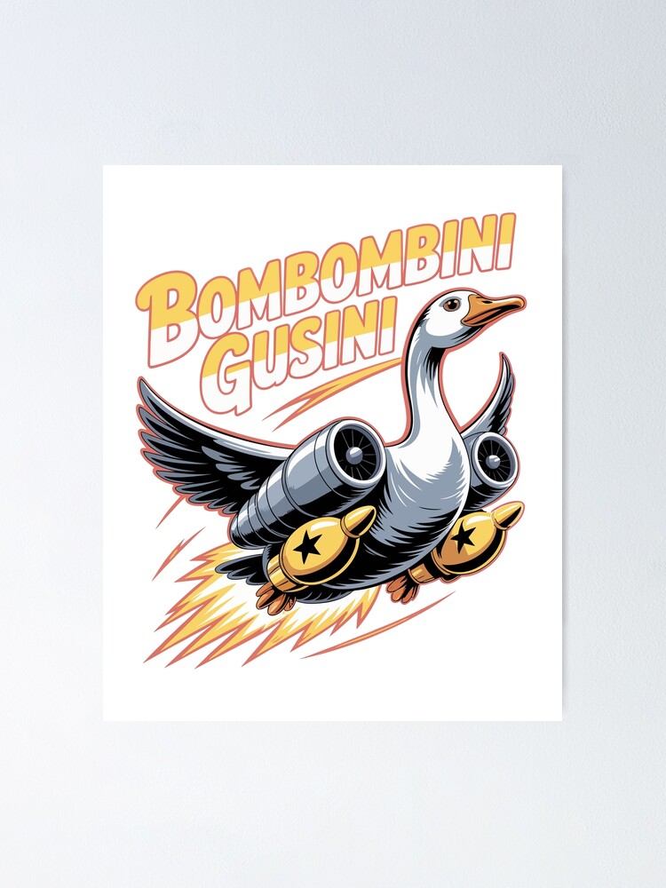 "Bombombini Gusini Italian Brainrot Meme" Poster for Sale by Jocksport ...