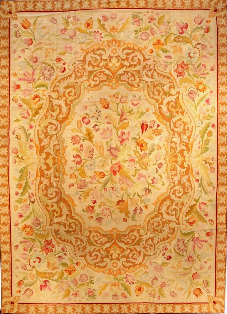 "Antique English Needlework Rug" by Vicky Brago-Mitchell® | Redbubble