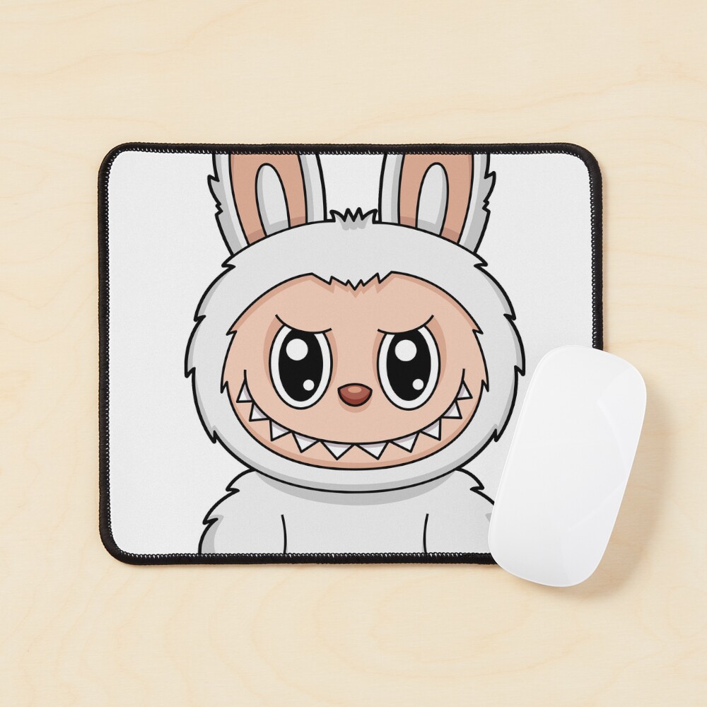"Labubu White Snow Cute Character" Sticker for Sale by BurgerBites ...