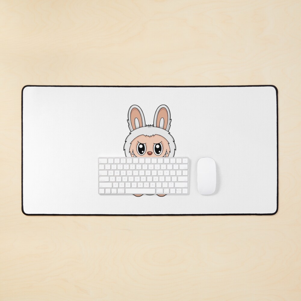 "Labubu White Snow Cute Character" Sticker for Sale by BurgerBites ...