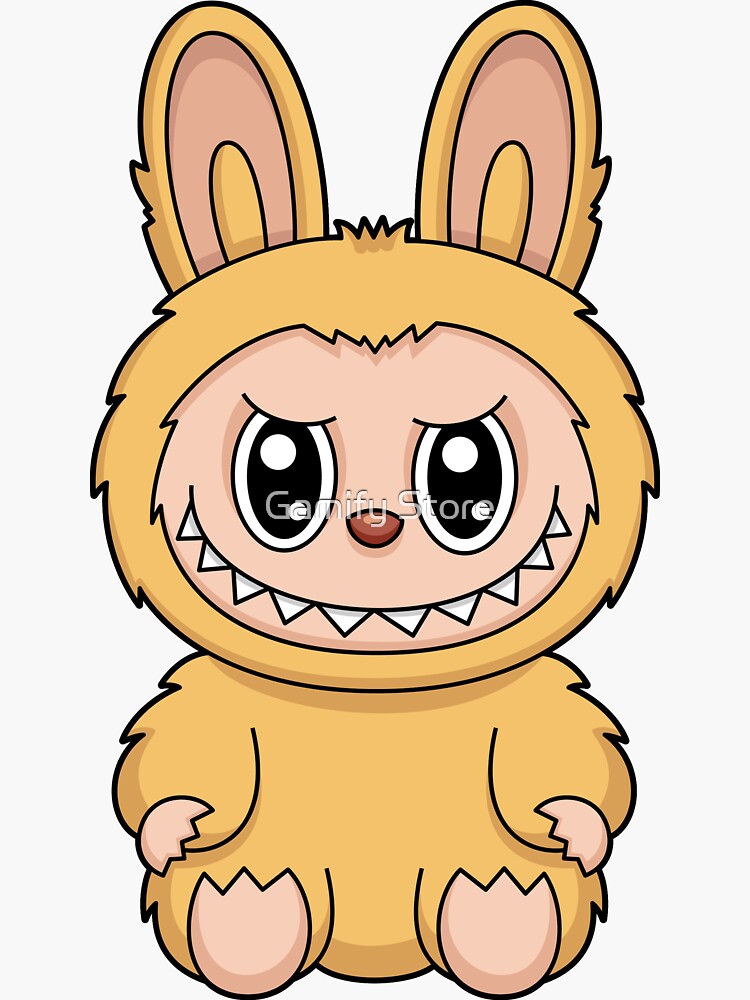 "Labubu Baba Cute Character" Sticker for Sale by BurgerBites | Redbubble