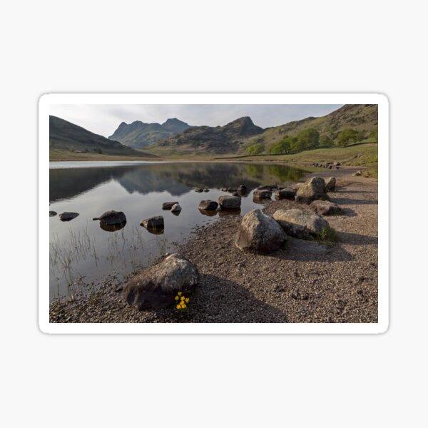 "Langdale Pikes and Blea Tarn" Sticker by derekbeattie | Redbubble