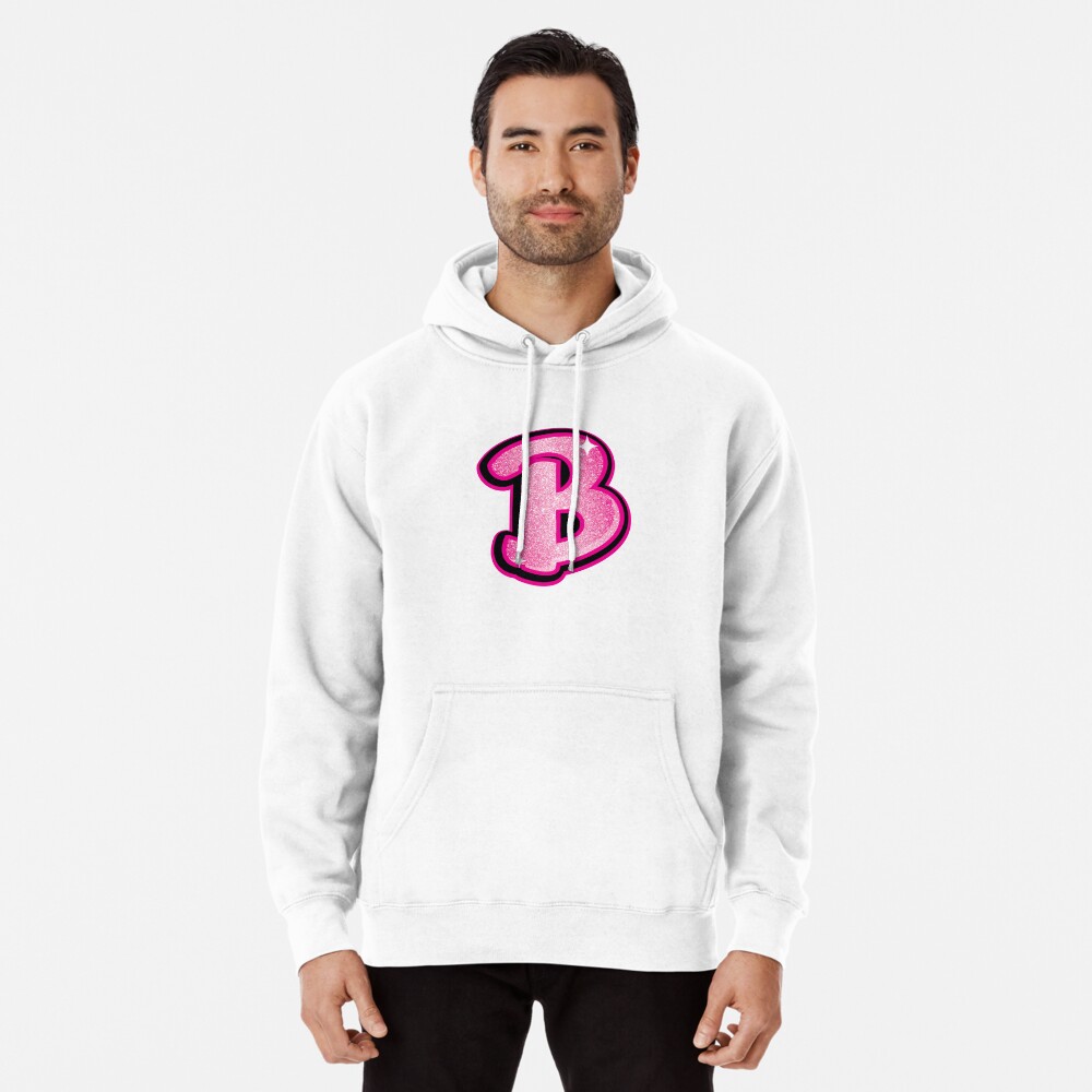 "Glitter Pink B Initial Sticker" Sticker for Sale by LazyCreativeCo ...